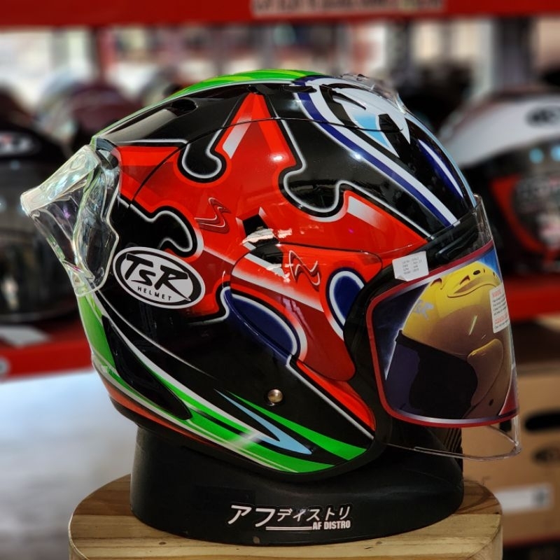 Jual Helm TSR ram 4 nakano paket spoiler not scott vzram ram5 | Shopee ...