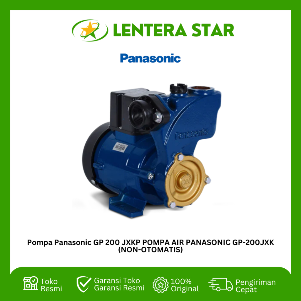 Jual Pompa Panasonic GP 200 JXKP POMPA AIR PANASONIC GP-200JXK (NON ...