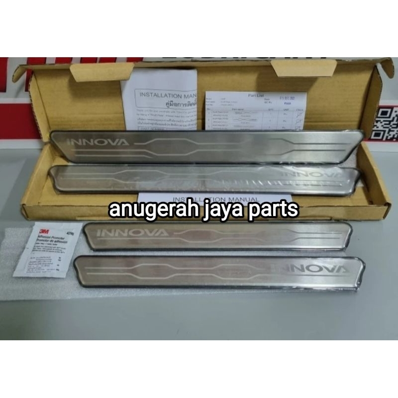 Jual Sill Plate Scuff Plate Innova zenix 1set Original | Shopee Indonesia
