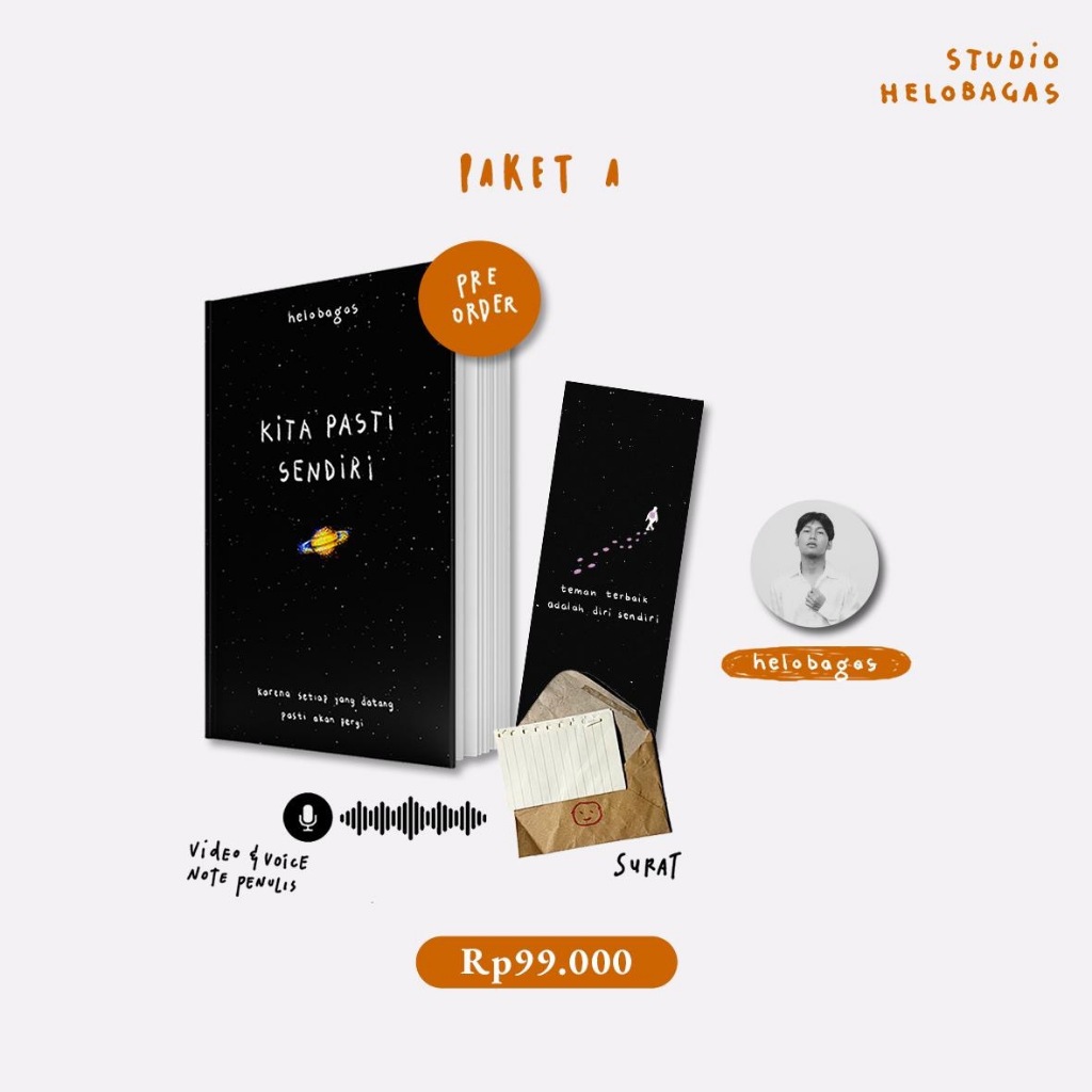 Jual Buku Kita Pasti Sendiri - Helo Bagas - Studio Bagas | Shopee Indonesia