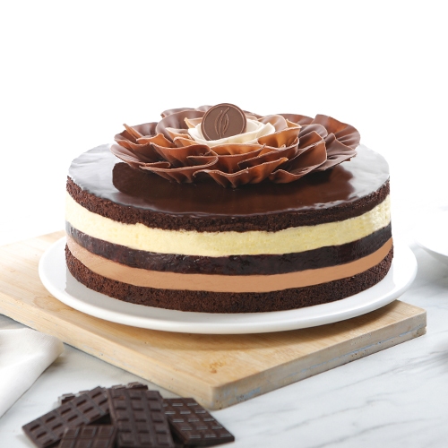 Jual DAPUR COKELAT - Triple Decker Cake Diameter 21cm | Kue Ulang Tahun ...