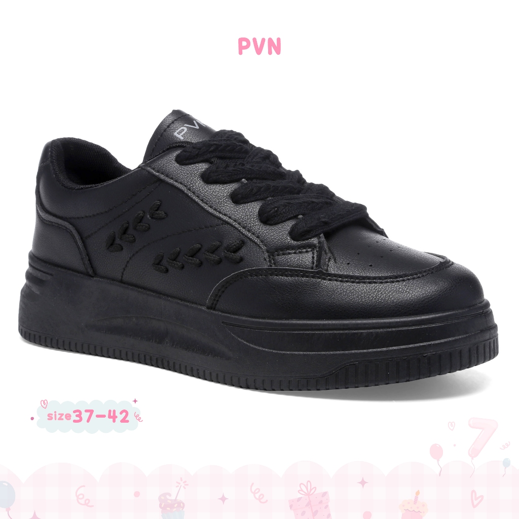 Jual PVN Nami Sepatu Sneakers Wanita Casual Sport Shoes Black 125 ...