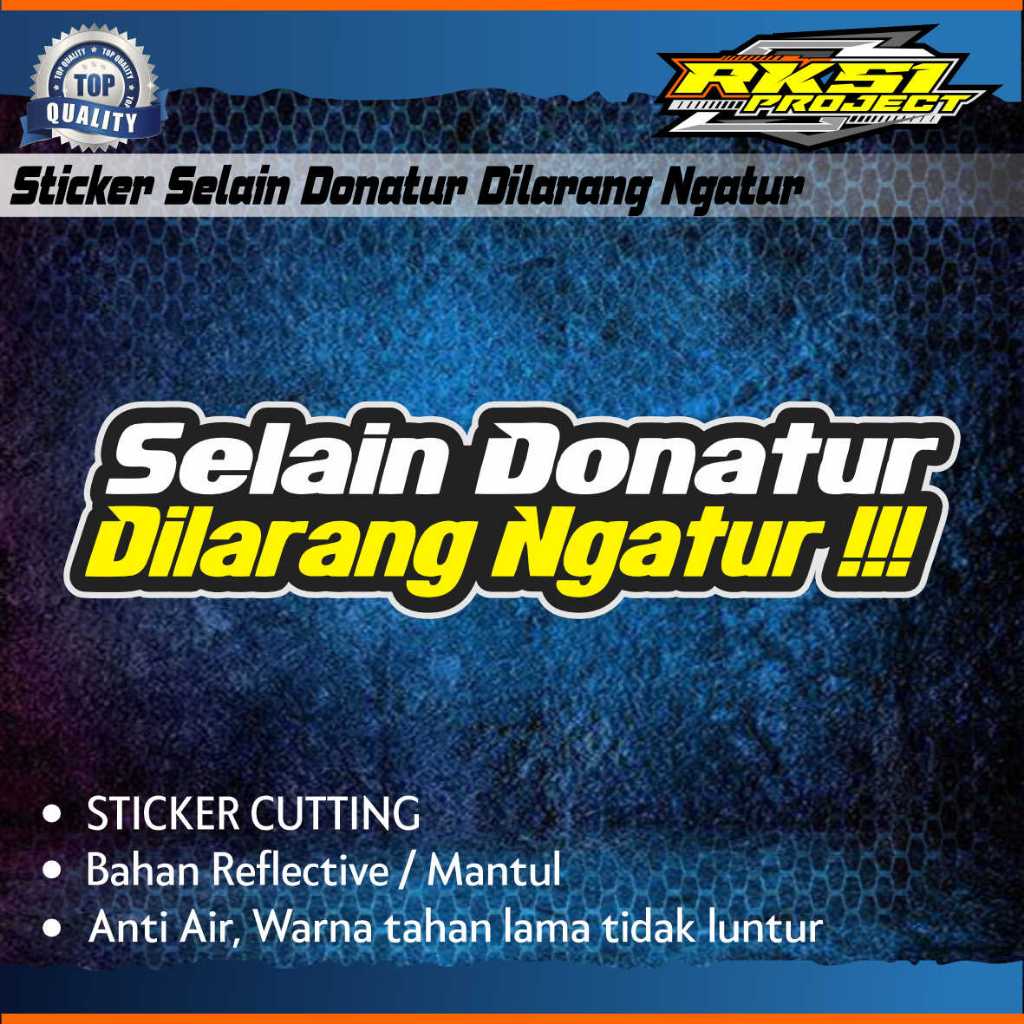 Jual Sticker Selain Donatur Dilarang Ngatur | Shopee Indonesia