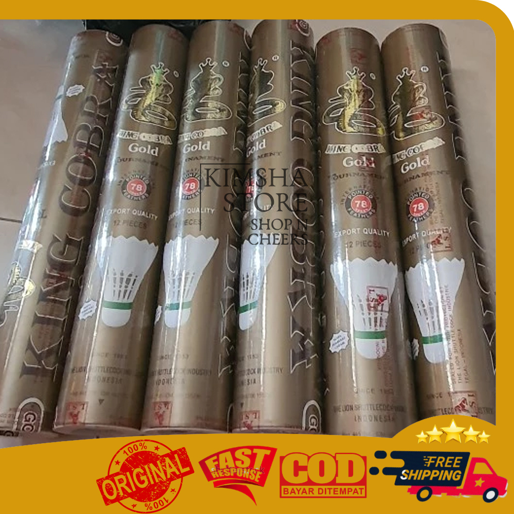 Jual Shuttlecock KING COBRA GOLD Kok Bulutangkis Olahraga Cock Kok ...