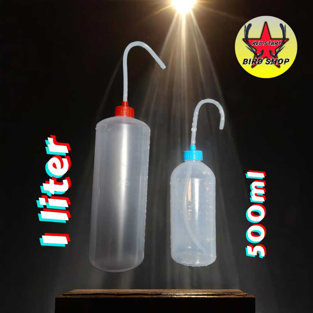 Jual BOTOL SELANG PLASTIK WADAH AIR MINUM BURUNG 500 ML & 1 LITER ...