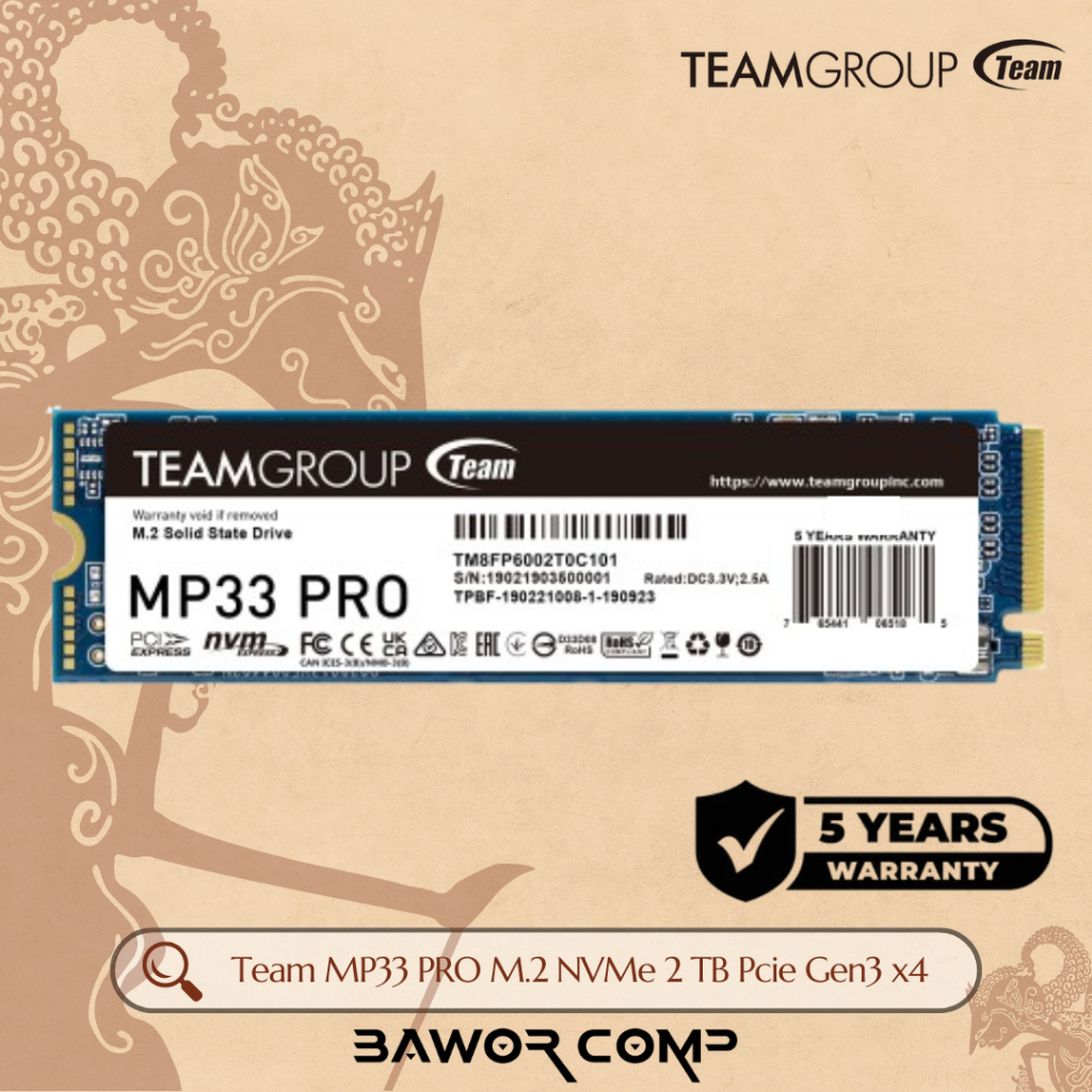 Jual Team MP33 PRO SSD M.2 NVMe 2TB PCIe Gen3 x4 | M2 2280 NVME 2 TB ...