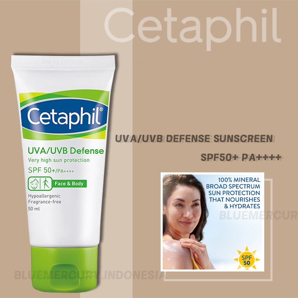 Jual Cetaphil Sunscreen 50ml / Cetaphil Uva/Uvb Defense Sunscreen Spf50+ Pa++++ / Sunblock Untuk ...
