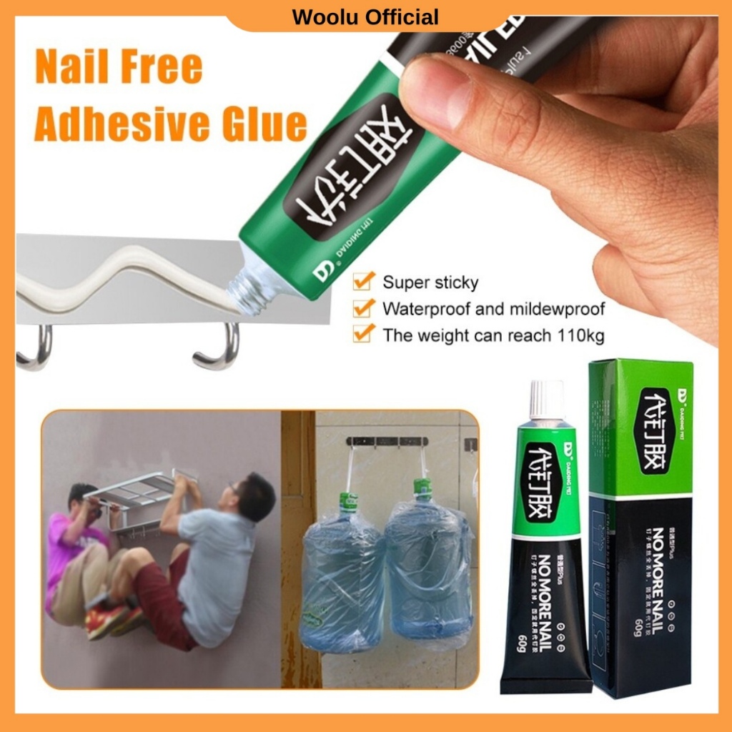 Jual Lem Penganti Paku Tembok Superkuat / Strong Nail Free Glue Super Perekat Serbaguna lem Besi ...