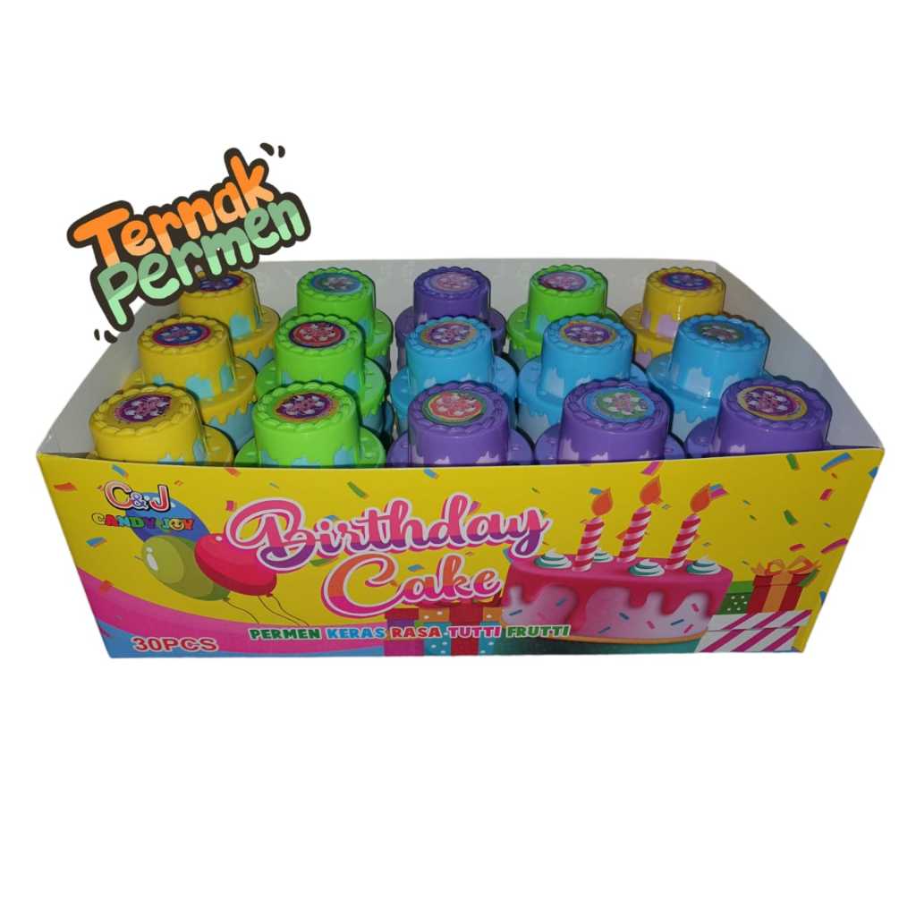 Jual PERMEN BIRTHDAY CAKE BOX ISI 30 PCS | Shopee Indonesia