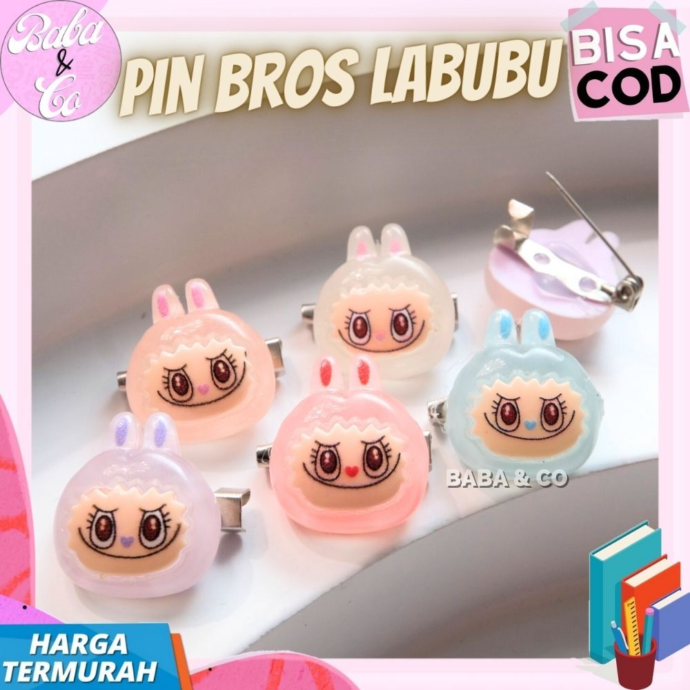 Jual PIN BROS LABUBU LUCU UNIK BROS MOTIF LABUBU BROSS FASHION BROS ...