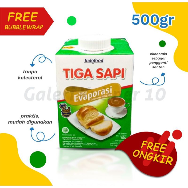 Jual Susu Evaporasi tiga sapi (3 sapi) | Shopee Indonesia