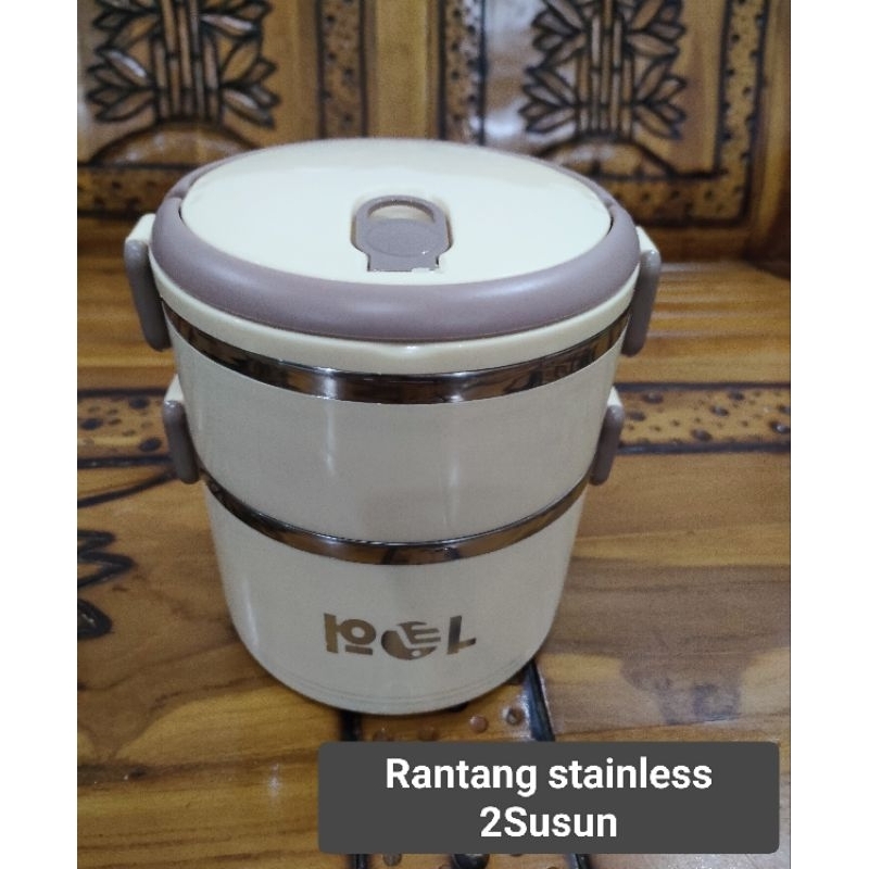 Jual Rantang Lunch Box 2 Susun/Wadah Makanan/Rantang Makanan | Shopee ...