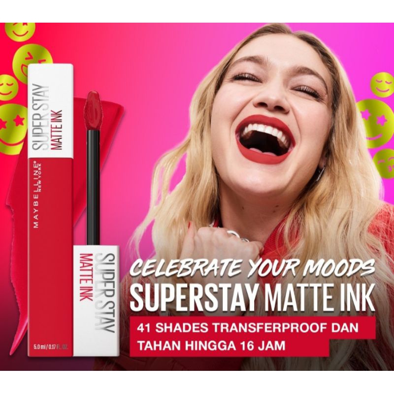 Jual Maybelline Liquid Matte Lipstick Make Up Superstay Matte Ink ...