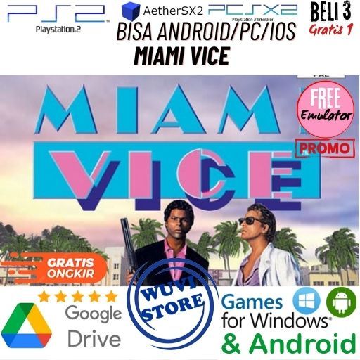 Jual PS 2 Miami Vice | Bisa di PC / Android / IOS Plus Emulator | Beli 3 Gratis 1 | Shopee Indonesia