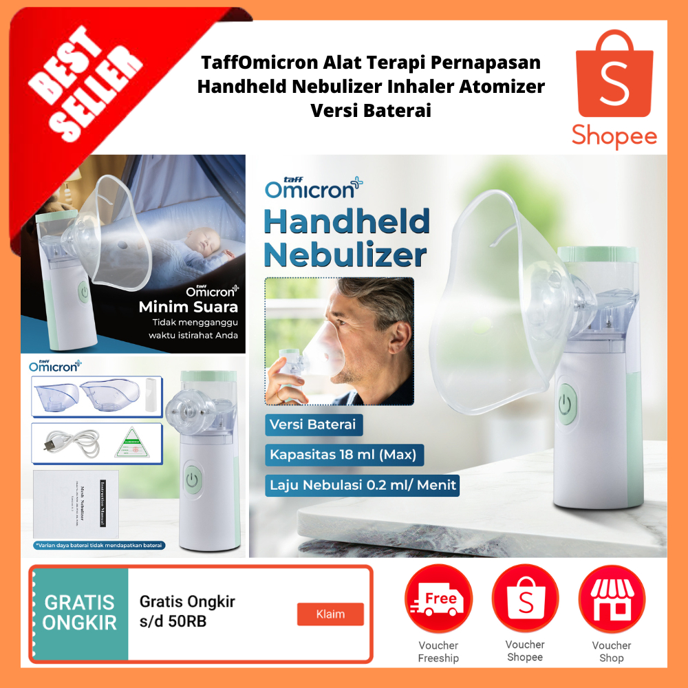 Jual Alat Terapi Pernapasan Handheld Nebulizer Inhaler Atomizer Versi ...