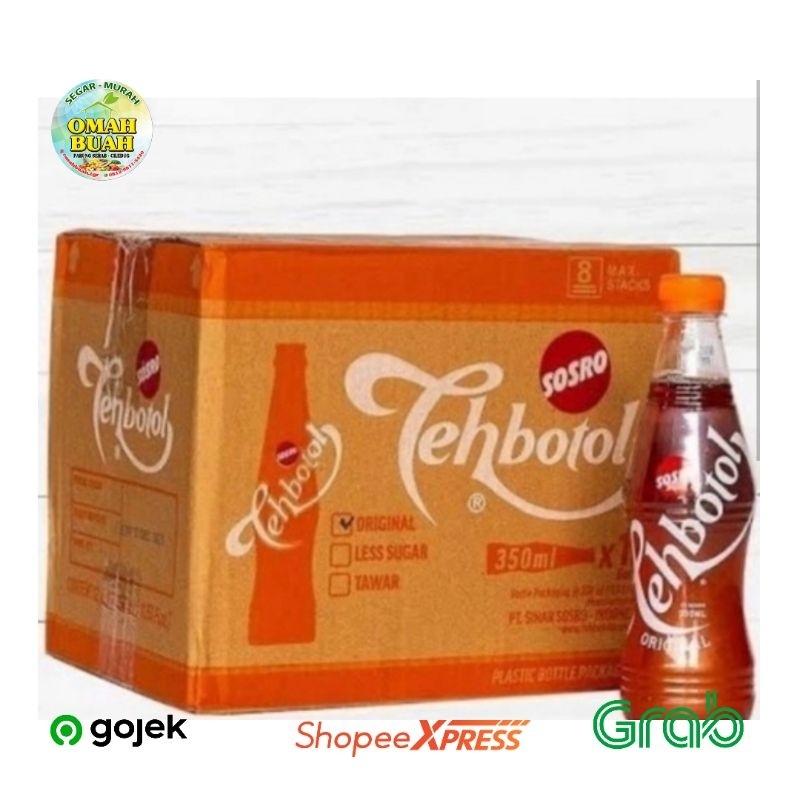 Jual Tehbotol Botol Sosro 350 ml Dus 12 Pcs | Shopee Indonesia