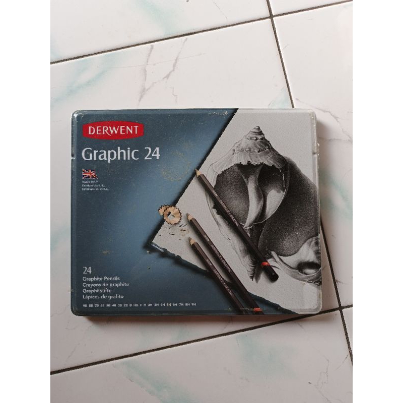 Jual pencil graphic derwent 24 set / pencil gambar set | Shopee Indonesia