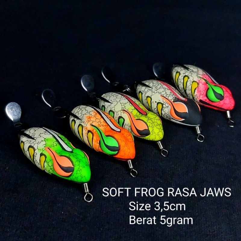 Jual UMPAN SOFT FROG RASA JAWS 3,5 CM / SOFTFROG RASA JAWS / WAVE LURE / SOFT FROG MINI / SOFT ...