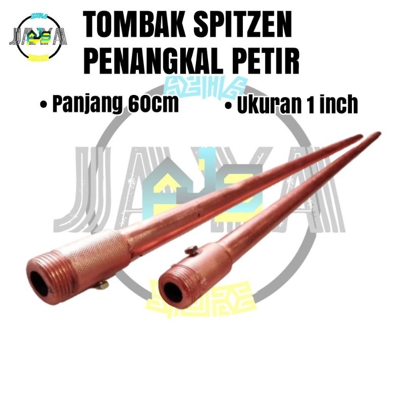 Jual Penangkal Anti Petir Untuk Rumah Tombak Spitzen 1inch TB 60cm ...