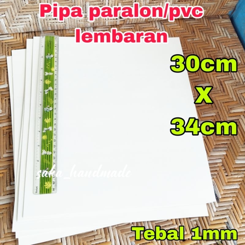 Jual PIPA PARALON/PVC LEMBARAN (30cm X 34cm) TEBAL 1mm | Shopee Indonesia