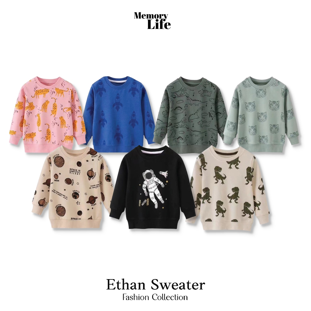 Jual MemoryLife - Ethan Sweater | Sweater Premium Anak Perempuan Laki ...