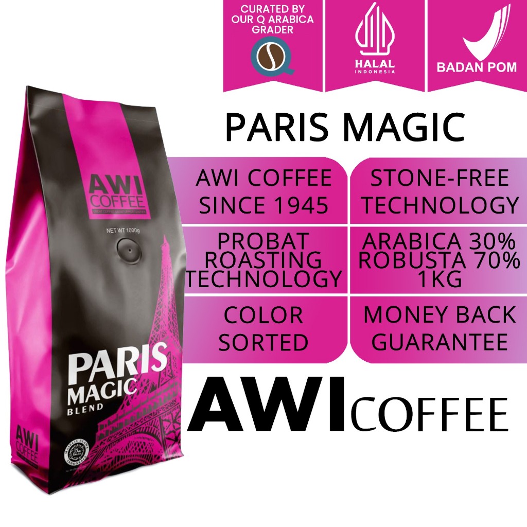 Jual KOPI SIDIKALANG | Paris Magic Blend for Cafe 1kg | AWI COFFEE ...