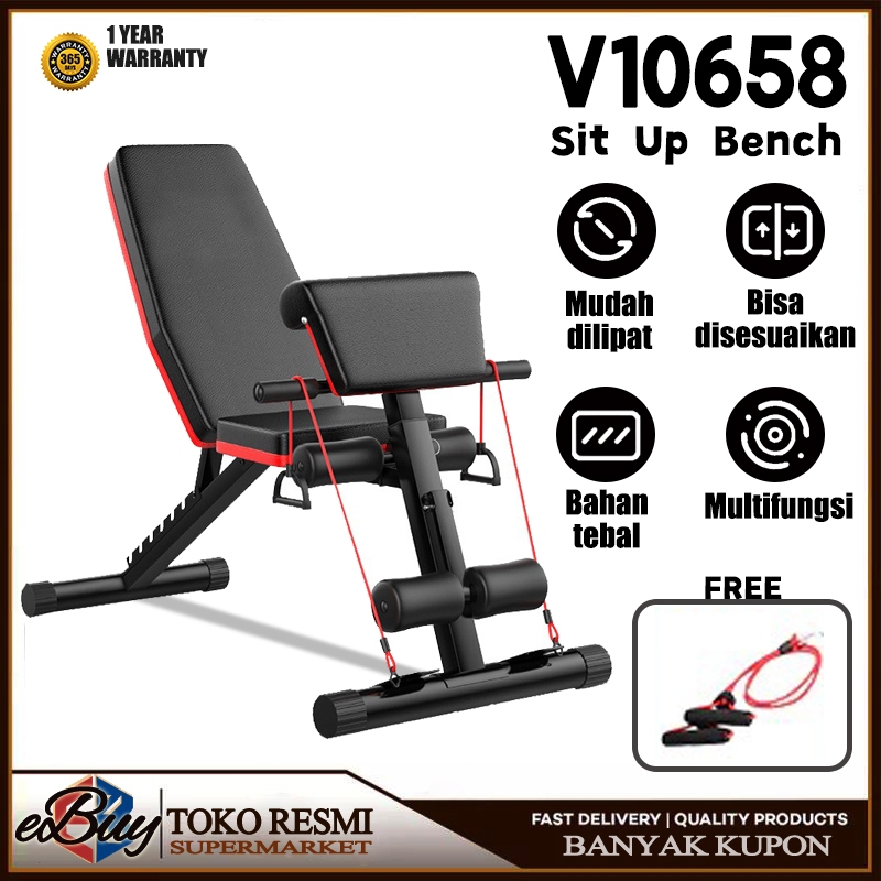 Jual Sport Sit Up Bench Press Alat Olahraga Gym Dumbell Sit Up Board ...