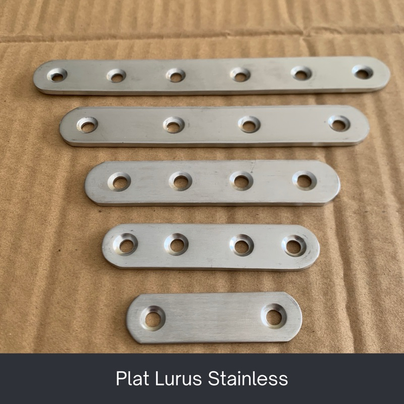 Jual Plat Lurus Oval Stainless Bracket Plat Rata Lurus | Shopee Indonesia