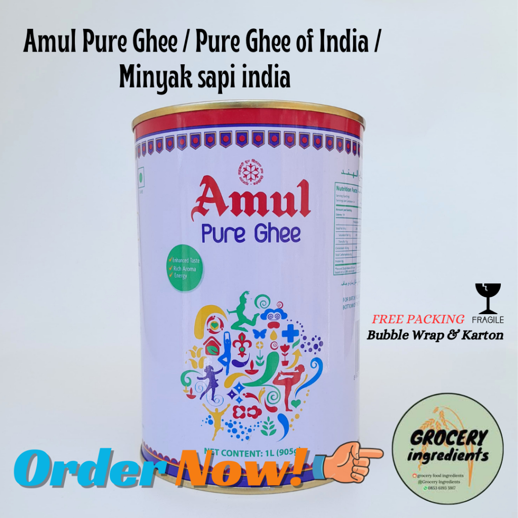 Jual Amul Pure Ghee / Pure Ghee of India / Minyak sapi india | Shopee ...