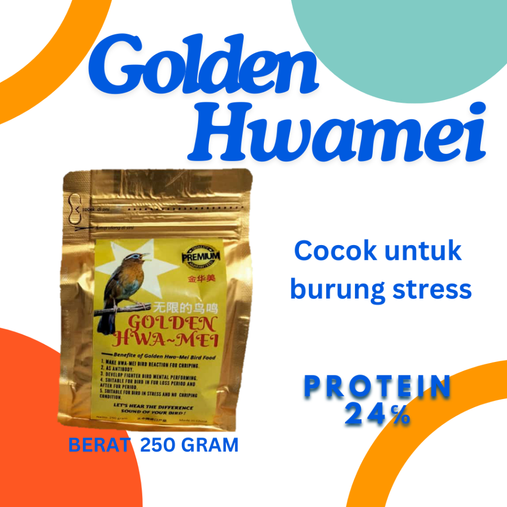 Jual Pakan makanan burung 250 gram Golden cocok untuk wambi murai ...