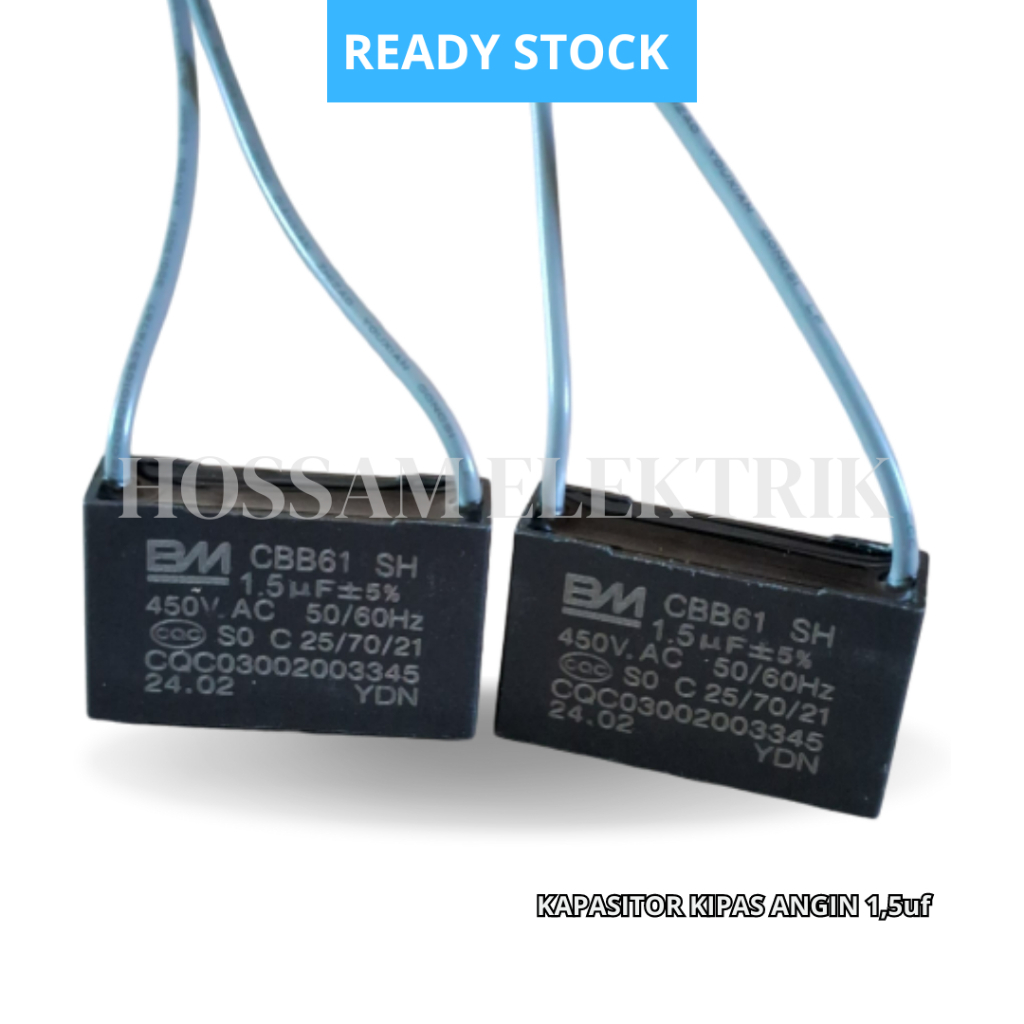 Jual [BAYAR DITEMPAT] KAPASITOR KIPAS ANGIN - CAPASITOR 1,2uf, 1,5uf, 1,8uf, 2uf, 2,5uf, 3 uf, 3 ...