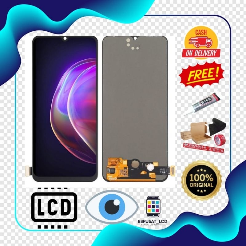 Jual LCD FULLSET OLED VIVO V20 / V21 4G / V23E / V21E / VIVO T1 ...