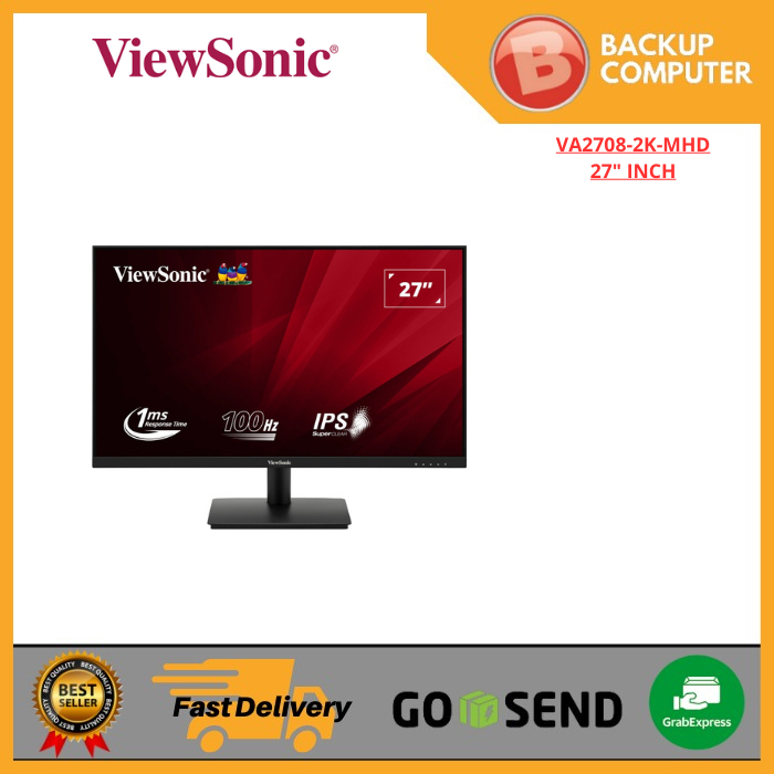 Jual MONITOR VIEWSONIC 27" INCH VA2708-2K-MHD QHD | Shopee Indonesia
