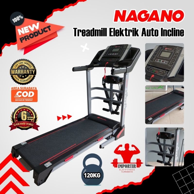 Jual Alat Olahraga Treadmill Elektrik Automatic Incline [ Nagano ...