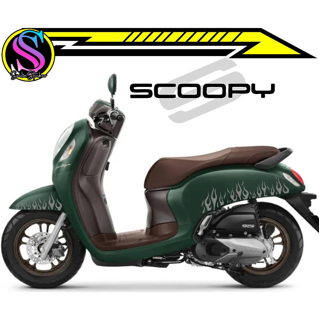 Jual 371(A)/STRIPING NEW SCOOPY/STICKER SCOOPY/STICKER CUTTING API/LIS ...