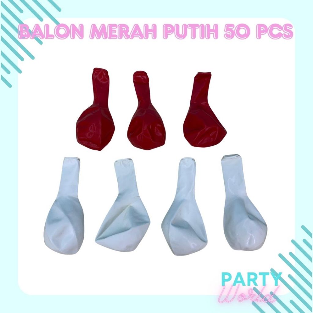 Jual Balon Doff 12 Inch Balon Latex Retro Matte Per 50 Pcs Balon Merah ...