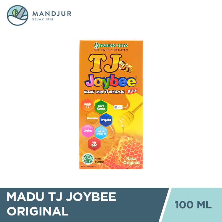 Jual Madu TJ Joybee Original 100 mL - Madu Multivitamin Anak | Shopee ...