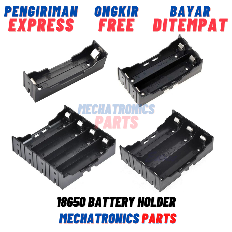 Jual 18650 Battery Holder PCB Baterai Case Batere Box Kotak Batre ...