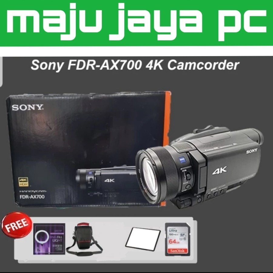 Jual HANDYCAM SONY FDR-AX700 4K CAMCORDER | Shopee Indonesia
