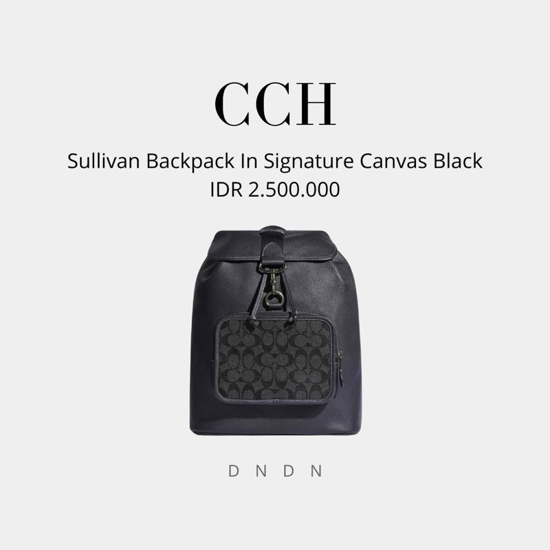 Jual Sullivan Backpack In Signature Canvas Black | Shopee Indonesia