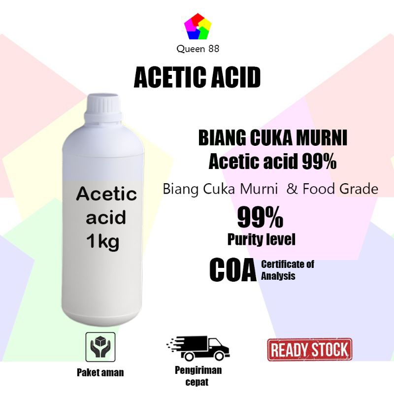 Jual Biang Cuka Murni 1kg Food Grade / asetat / Acetic Acid / Bibit ...