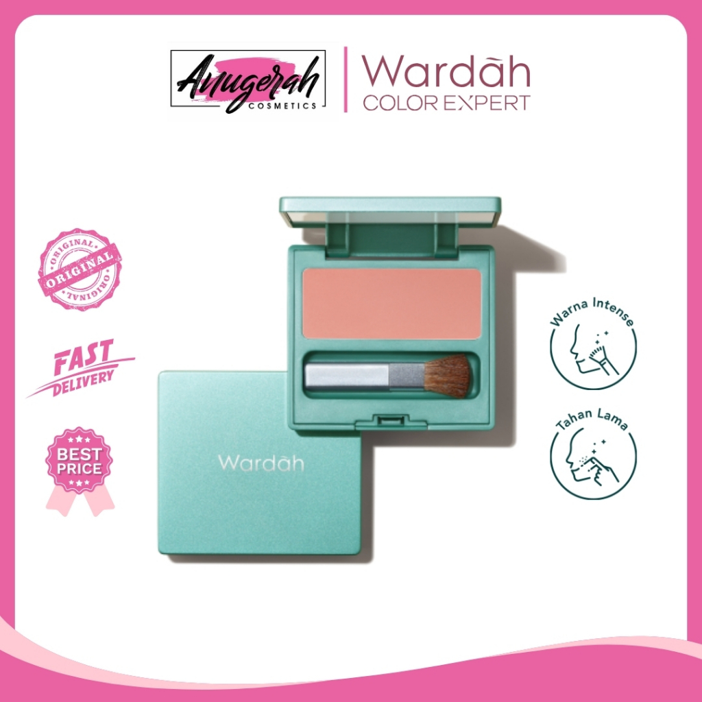 Jual Wardah Exclusive Blush On - Warna Intense Dan Tahan Lama | Shopee ...