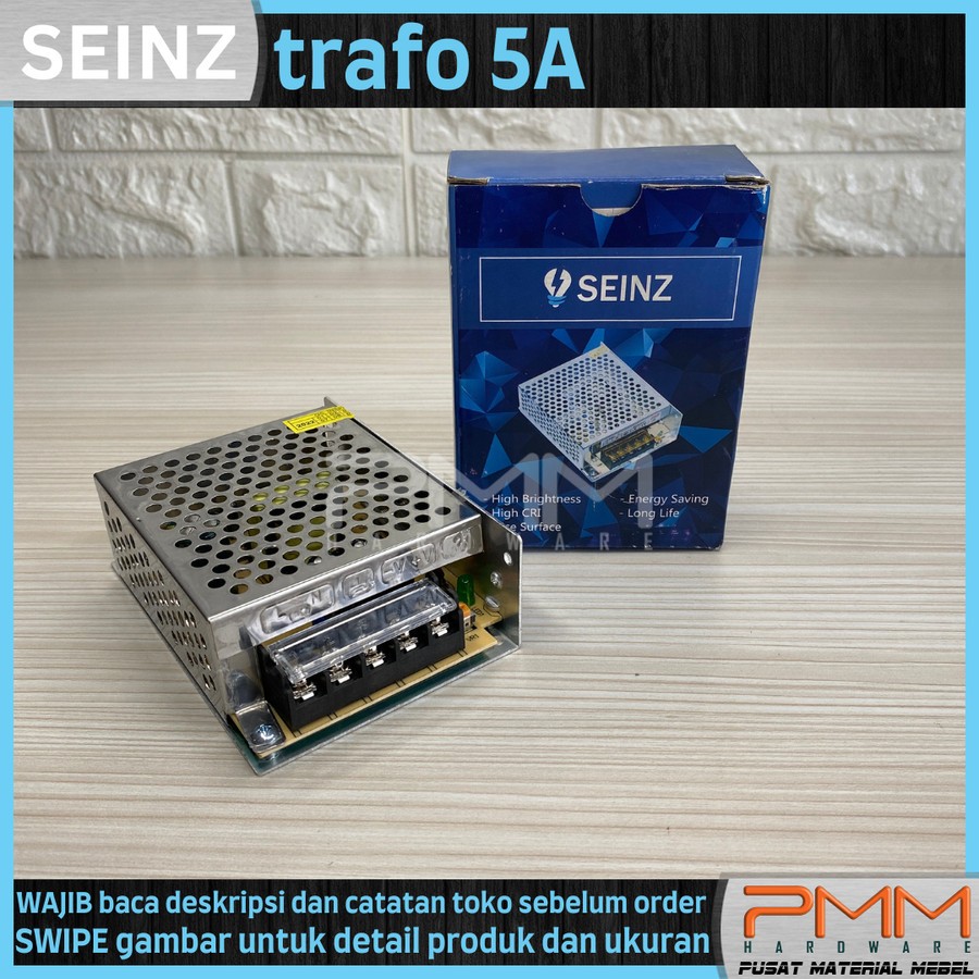 Jual trafo jaring 5A seinz | power supply listrik lampu led power 12V ...