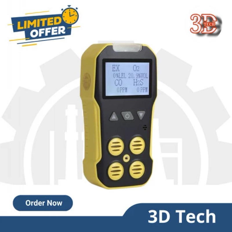Jual Gas Detector BH4A Bosean O2 CO H2S LEL BH-4A Monitor Tester ...
