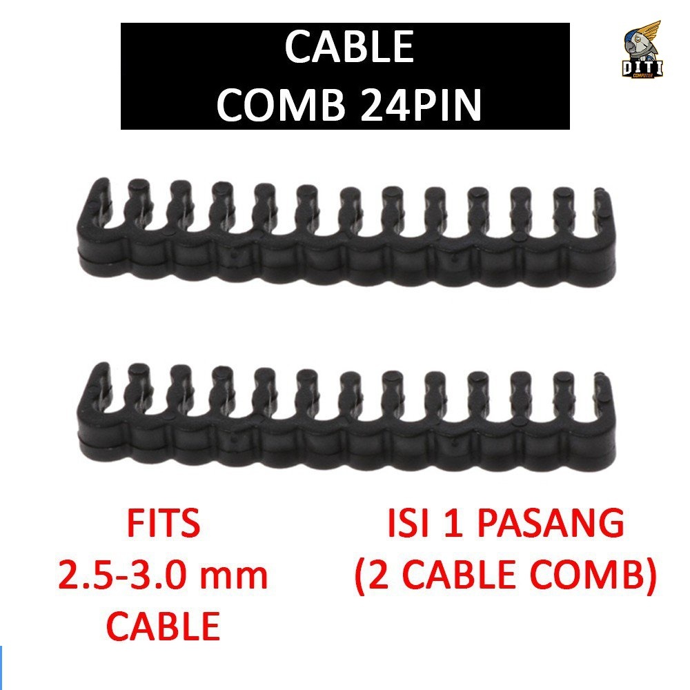 Jual 24pin Cable Comb Clamp Clip PSU Kabel ATX Motherboard Desktop 24 ...