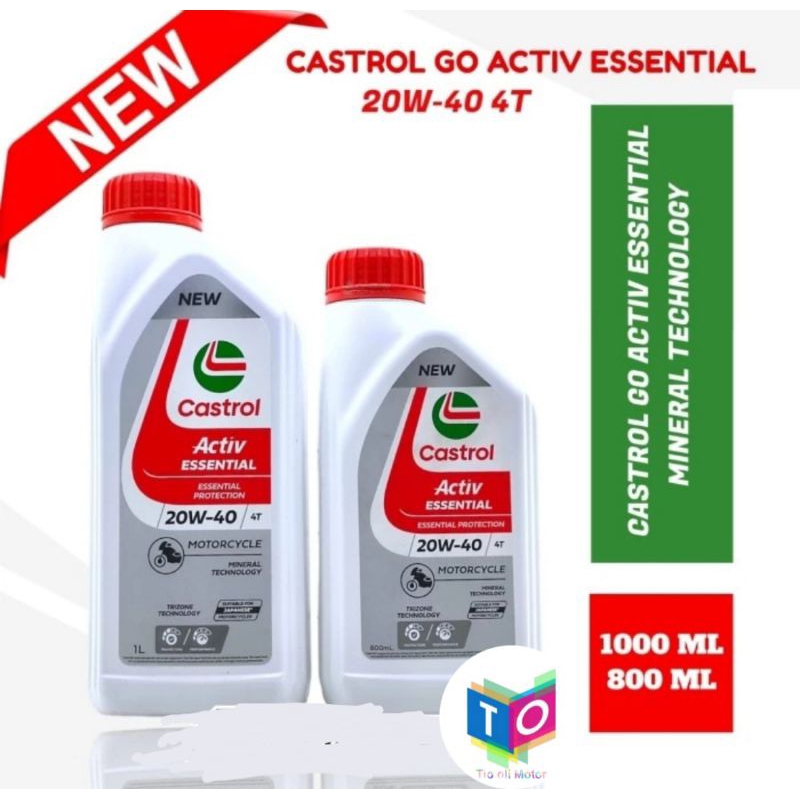 Jual Castrol Activ Essential 20W-50 4T Oli Mesin Castrol Essential ...