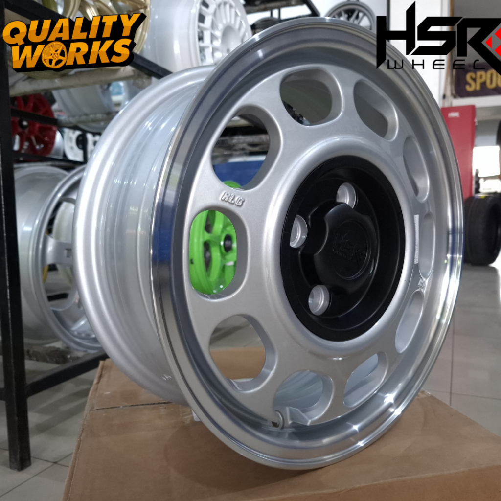Jual Velg Hsr Ring 14 Inch lubang baut 4 Pcd 4x100 Warna Silver Peleg ...