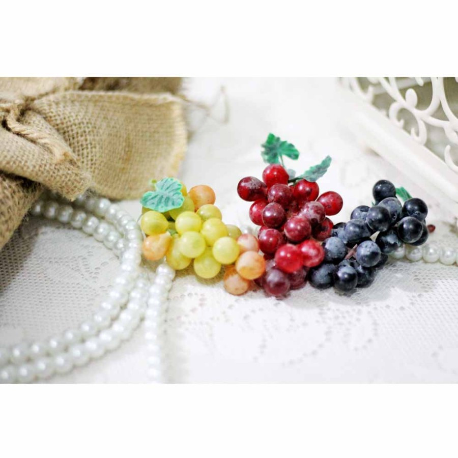 Jual buah buah-buahan fruit artificial sintetis anggur grape KECIL ...