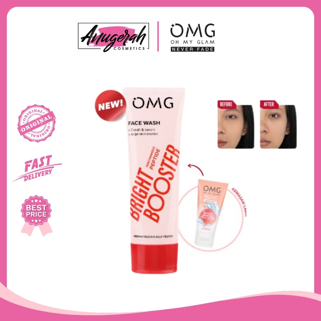 Jual OMG Oh My Glow Bright Booster Face Wash 50ml | Shopee Indonesia