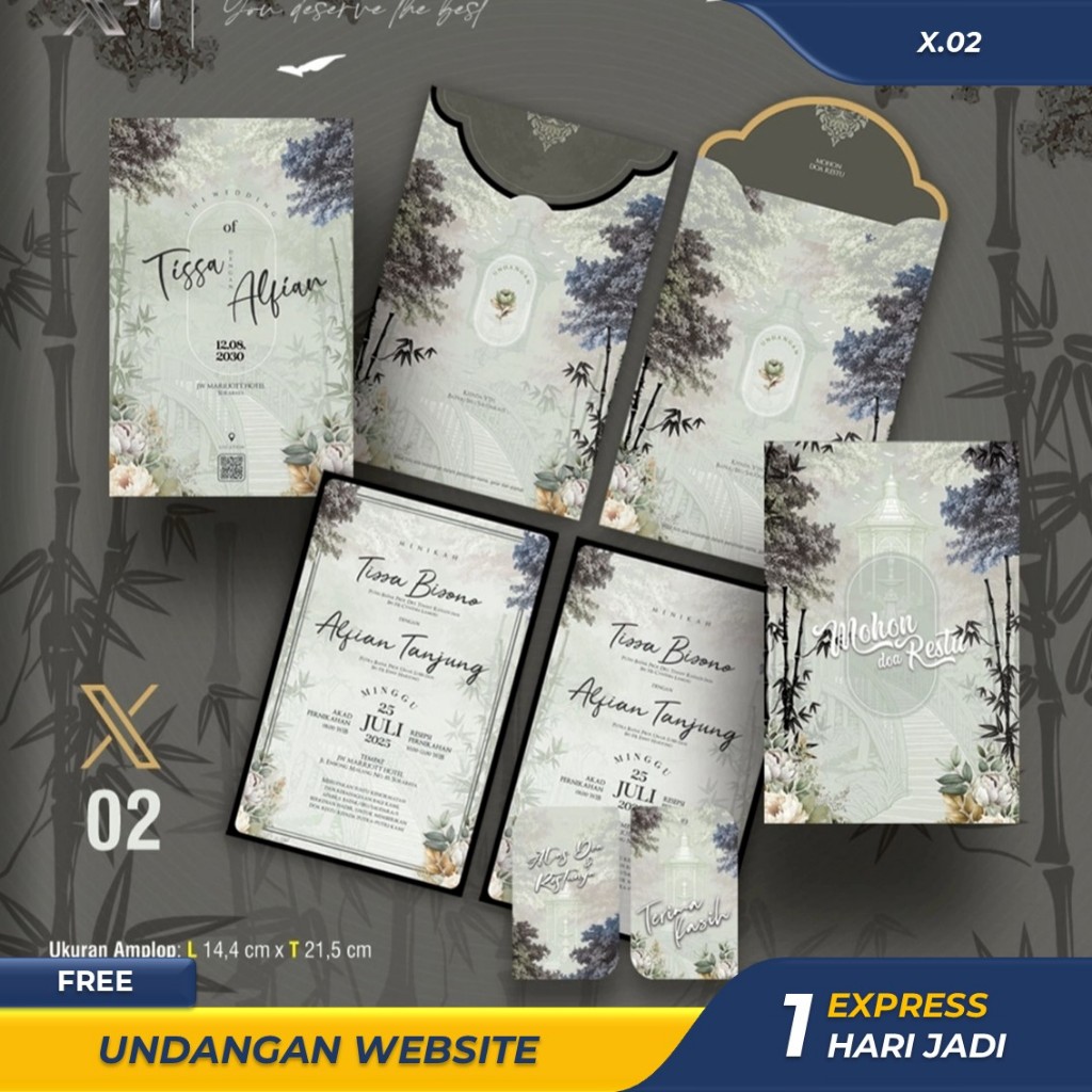 Jual CETAK EXPRESS UNDANGAN PERNIKAHAN AMPLOP HARD COVER AESTHETIC ...